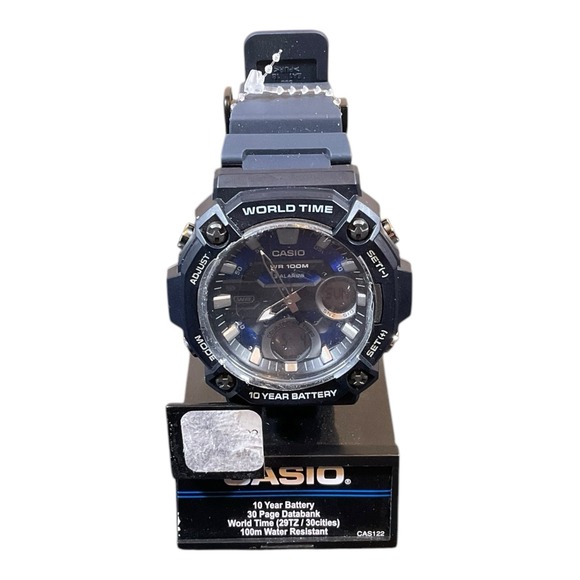 Casio | Accessories | Casio Aeq2w Series Mens Analog Digital Watch Navy ...